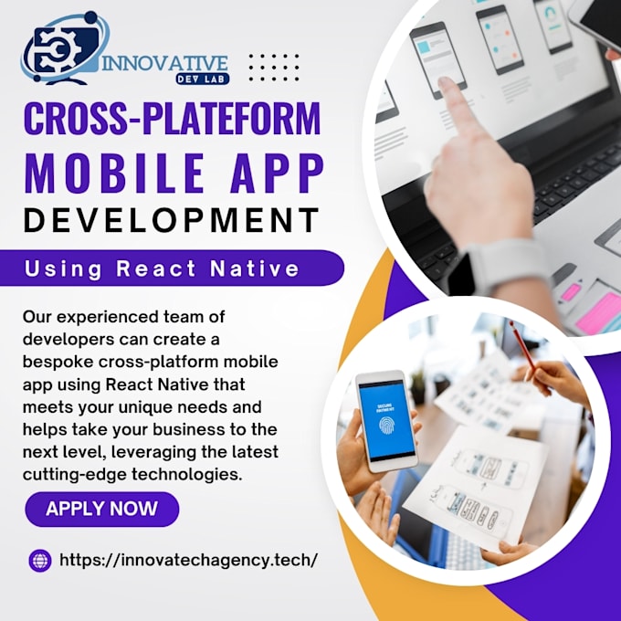 Develop high quality mobile apps using react native by Inovativedevlab | Fiverr