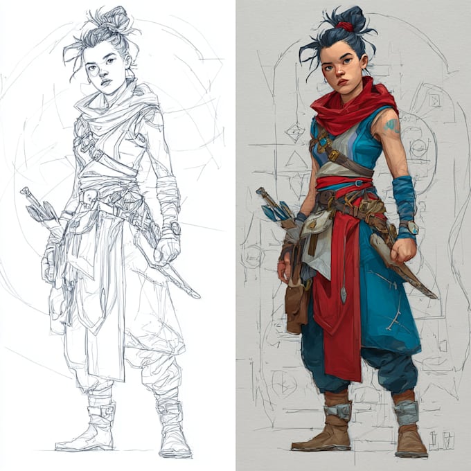 Draw your dnd character art for you by Madisomith | Fiverr
