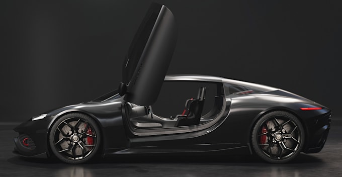 Model 3d realistic car, car interior, body kit, exterior car render,3d ...