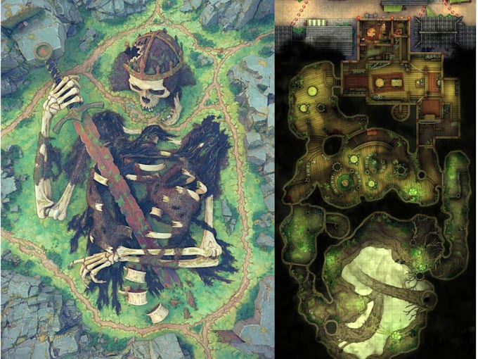 Create your fantasy map, worldmap, battlemap for dnd, city map, game map