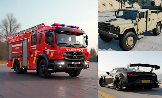 Model custom 3d cars for gta v and fivem with textures and renders by ...