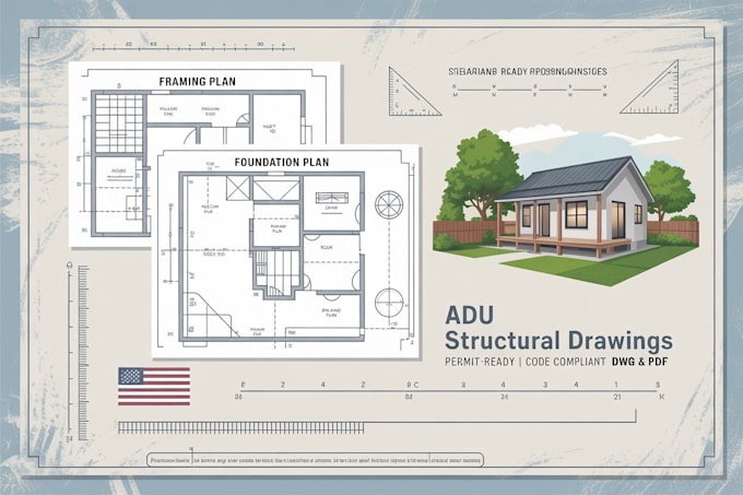 Design approval ready adu structural drawings and engineering plans in ...