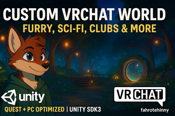 Create a custom vrchat world with optimized lighting and design by ...