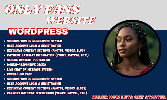 Onlyfans website, subscription website, content creator site, fan site ...