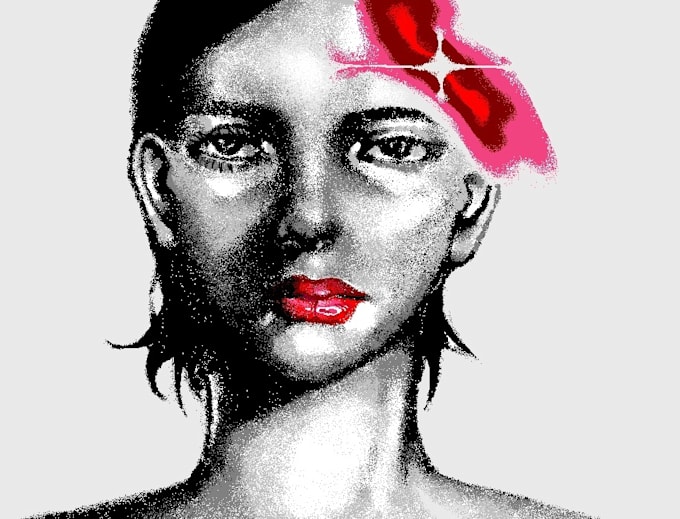 Draw a ms spray paint color splash portrait by Vauntte | Fiverr