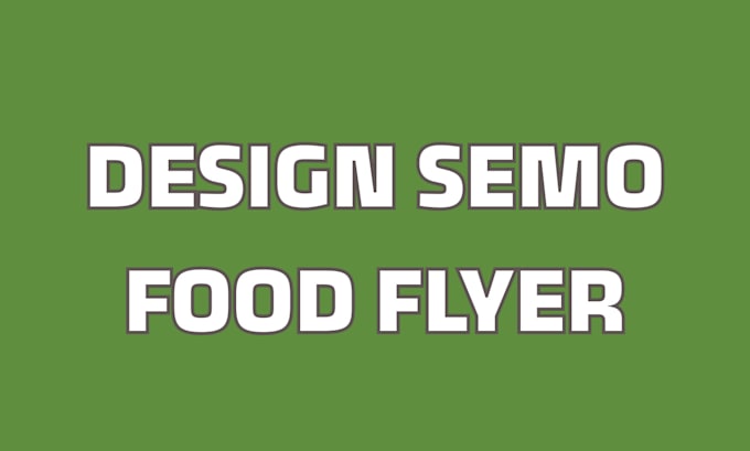 Design semo flyer poster flyer design flyer by Tijani808 | Fiverr