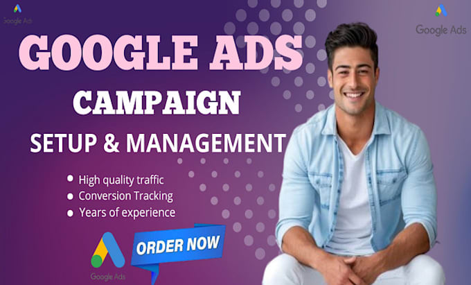 Setup google ads ppc campaign manager optimize adwords sem conversion tracking by Horpsyt4 | Fiverr