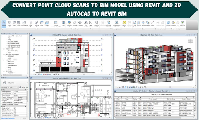 Convert point cloud scans to bim model using revit and 2d autocad to revit bim by Preshysmith350 ...