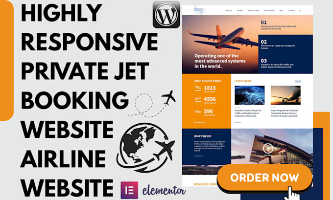Design private jet booking website, flight booking website airline ...