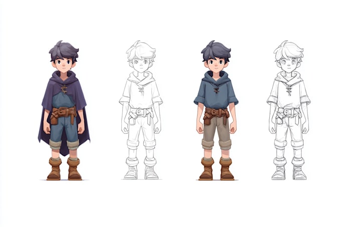 Create high quality 2d game characters by Brycewaggoner | Fiverr