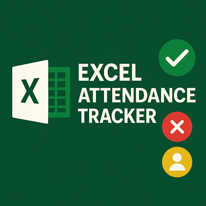 Create a custom excel attendance tracker with dashboard by Devjehanzaib ...