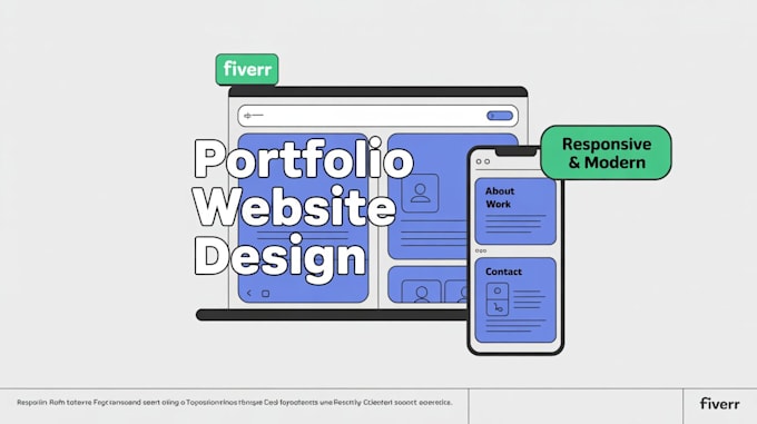 Modern portfolio website design mobile responsive and seo friendly by Saptodeep | Fiverr