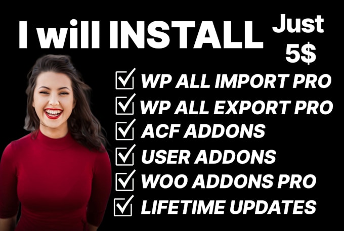 Install wp all import pro, export pro plugin with addons life time updata by The_plugin_pros ...