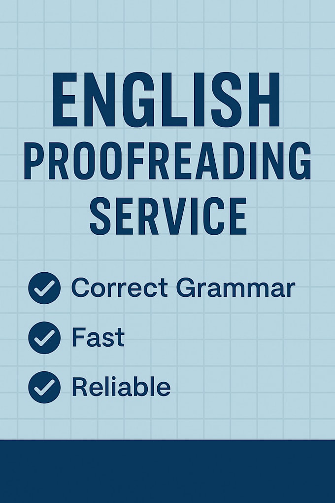 Proofread and correct english grammar and spelling mistakes by Jabbar ...