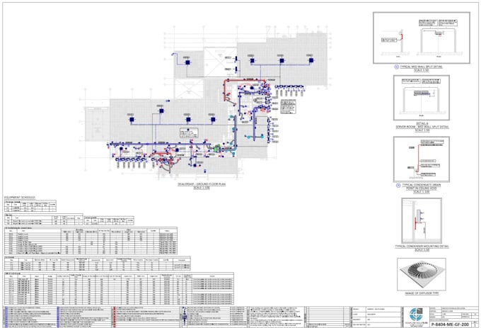 Draft hvac 2d plans, ductwork layouts, and equipment schedules by ...