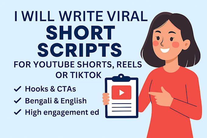 Write viral short scripts for youtube shorts, reels or tiktok by ...