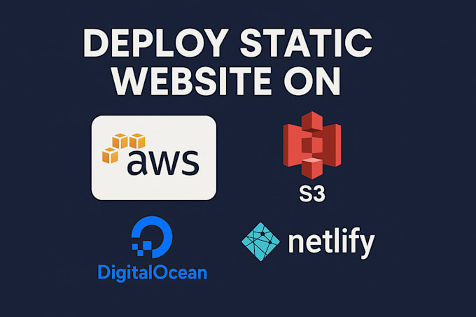 Deploy your website to netlify, vercel, github, firebase, render by Ikhideilevbaoje | Fiverr