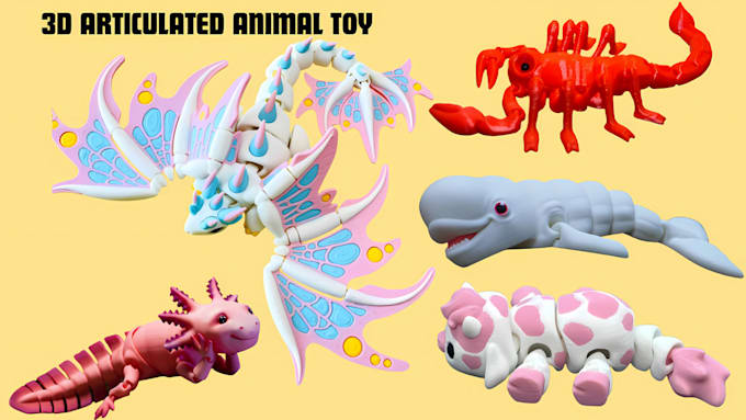 Sculpt 3d articulated model, bjd doll, flexi toy, stl, ball joint ...