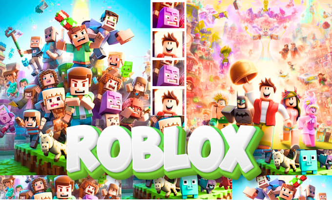 Design roblox thumbnail roblox gfx cartoon thumbnail minecraft ...