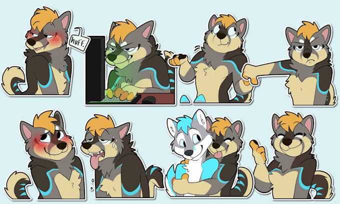 Do furry telegram stickers nsfw discord animated stickers fursona art ...