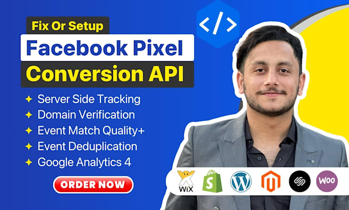 Setup facebook pixel conversion api, fix meta pixel, server side tracking stape by Zain_gtm | Fiverr