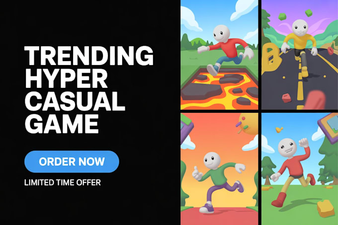 Do addictive hyper casual game development and prototype in unity by Fluvvy_dev | Fiverr