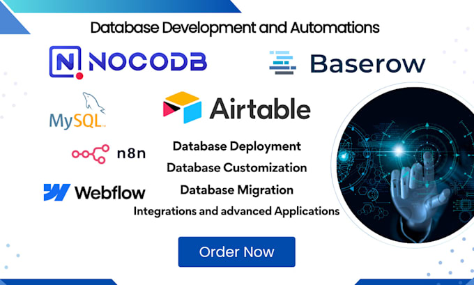 Setup n8n baserow nocodb database baserow app and client portal by Iseol_james | Fiverr