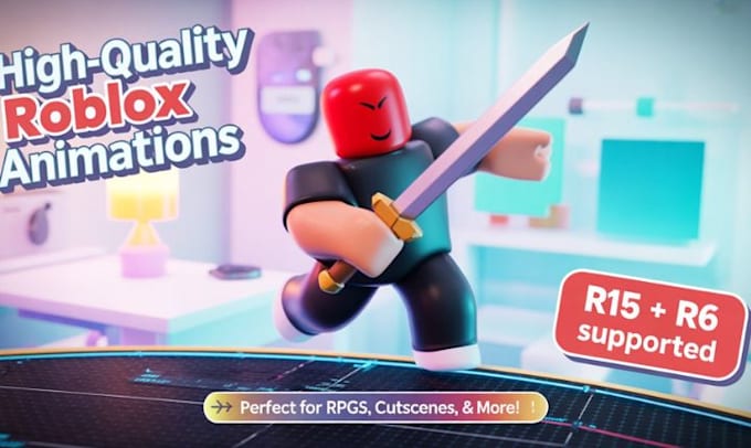 Create custom 3d roblox animation for your roblox model, scripts in ...