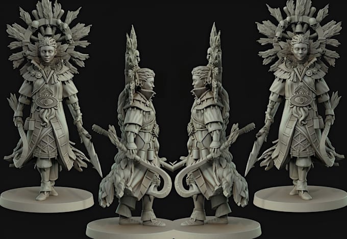 Sculpt 3d miniature dnd tabletop wargaming custom 3d figure warhammer ...