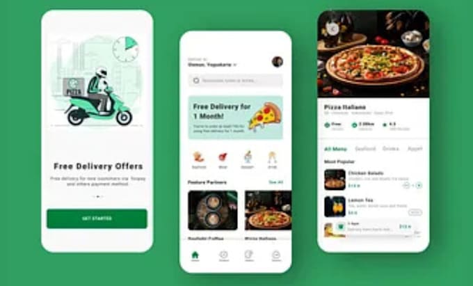Develop online ordering food delivery app for multi restaurant like uber eats by Moonlight_web ...