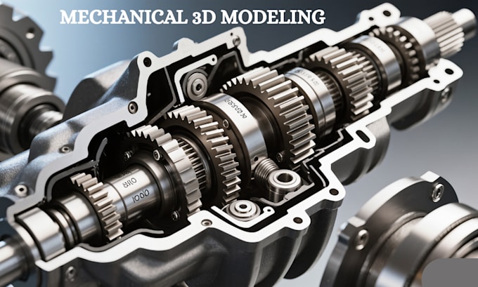 Design mechanical 3d model mechanical engineering or 3d modeling in ...