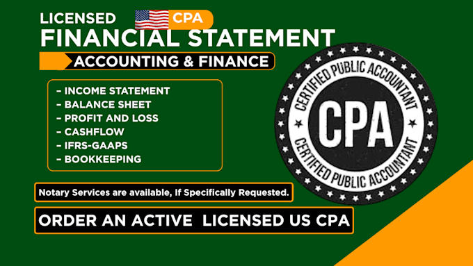 Prepare financial statements, profit and loss, income statement ...