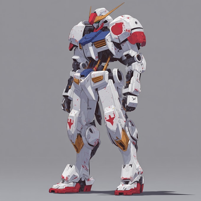 Draw gundam, transformer, robot, armor, mecha by Deapposeo | Fiverr