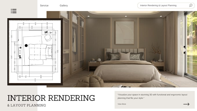 Create realistic 3d interior render by Kaloka_design | Fiverr