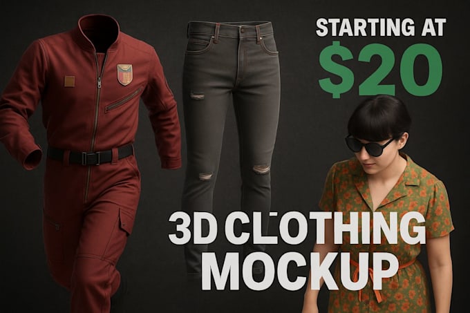 Do 3d modeling 3d clothing design 3d animation fashion 3d clothing ...