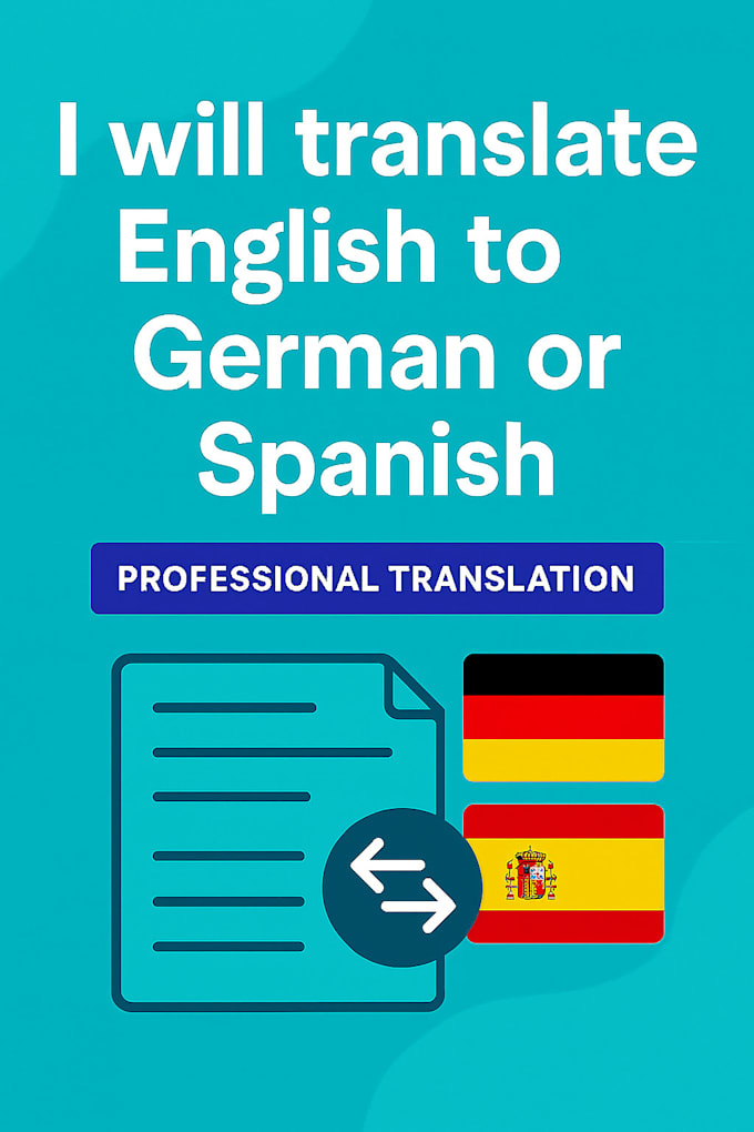 Translate english to german or spanish and vice versa by Lingvedge | Fiverr
