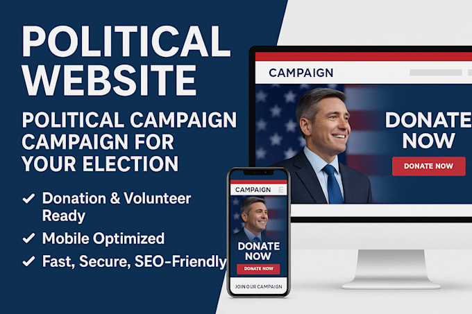 Political website, political campaign, campaign for your election by ...