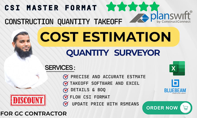 Do construction estimate quantity takeoff as quantity surveyor planswift