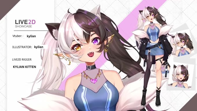 Progettazione e rig modello live2d, modello vtuber, avatar vtuber ...