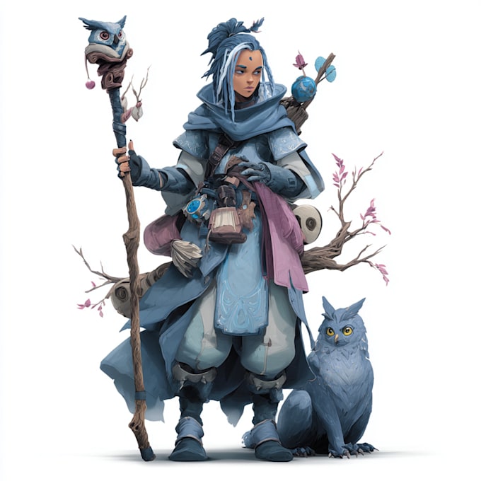 Create a unique fantasy, dnd character art by Antaane | Fiverr