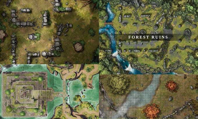 Do fantasy map dungeon battle map city mediaval world map dnd rpg ...
