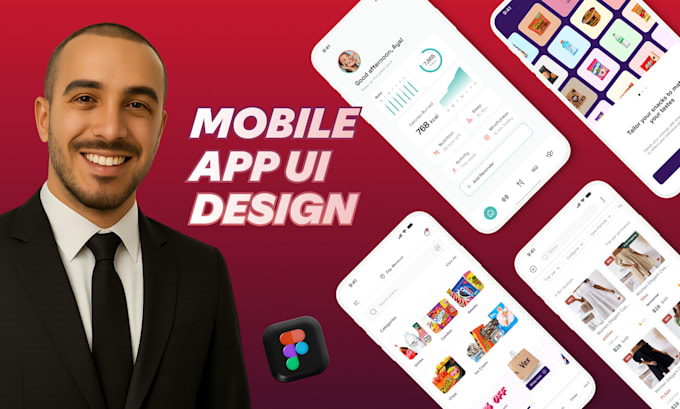 Design a mobile app, figma app design, mobile app ui design by ...