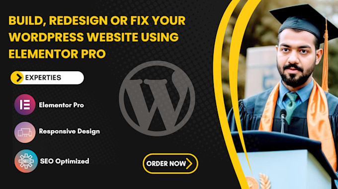 Build, fix or redesign wordpress elementor pro site seo speed optimized by Fakhir_ejaz512 | Fiverr