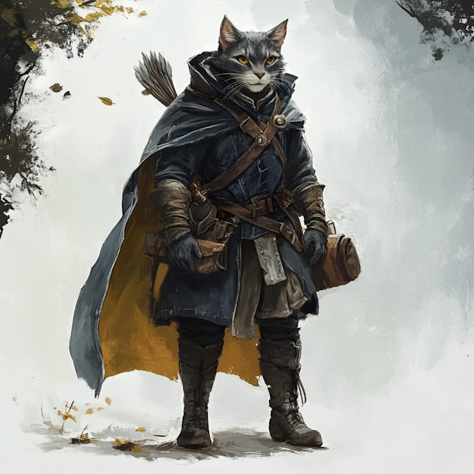 Draw a unique fantasy, dnd character illustration by Jarretkane | Fiverr