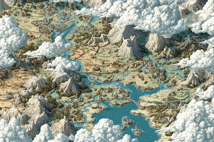 Designing fantasy maps and cities plan by Frankiepersaud | Fiverr