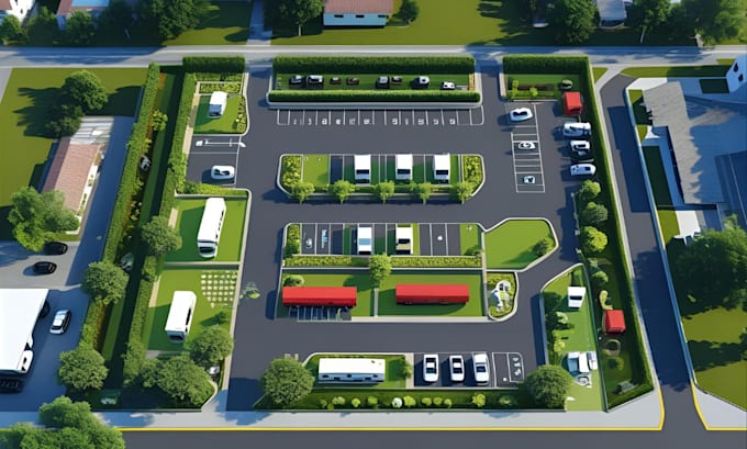 Do engineering parking layout, site plan, rv park, site plan by ...