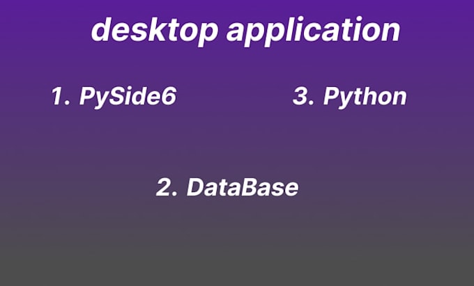 Create a desktop application using python and pyside6 by Kirill_hovin ...