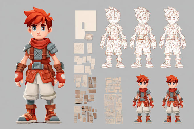 Do 2d game characters and game assets by Isiscrouch | Fiverr