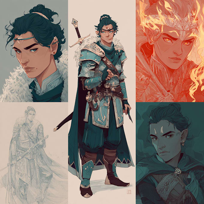Draw your dnd character and create art for your party by Zeombil | Fiverr