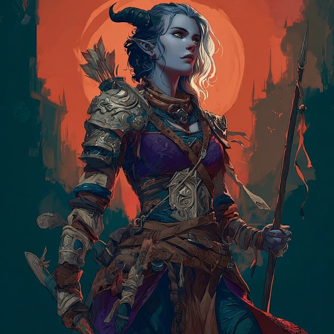 Draw dnd character art design illustration, fantasy, by Kriszannilli ...